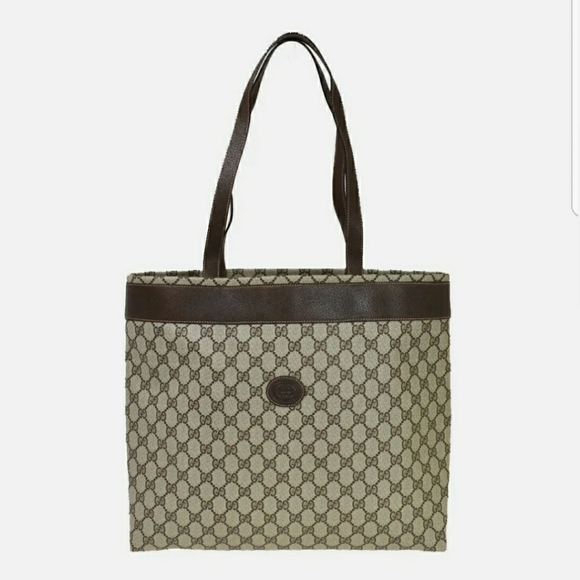 Gucci | Bags | Gucci Interlocking Gg Pattern Shoulder Tote Bag | Poshmark
